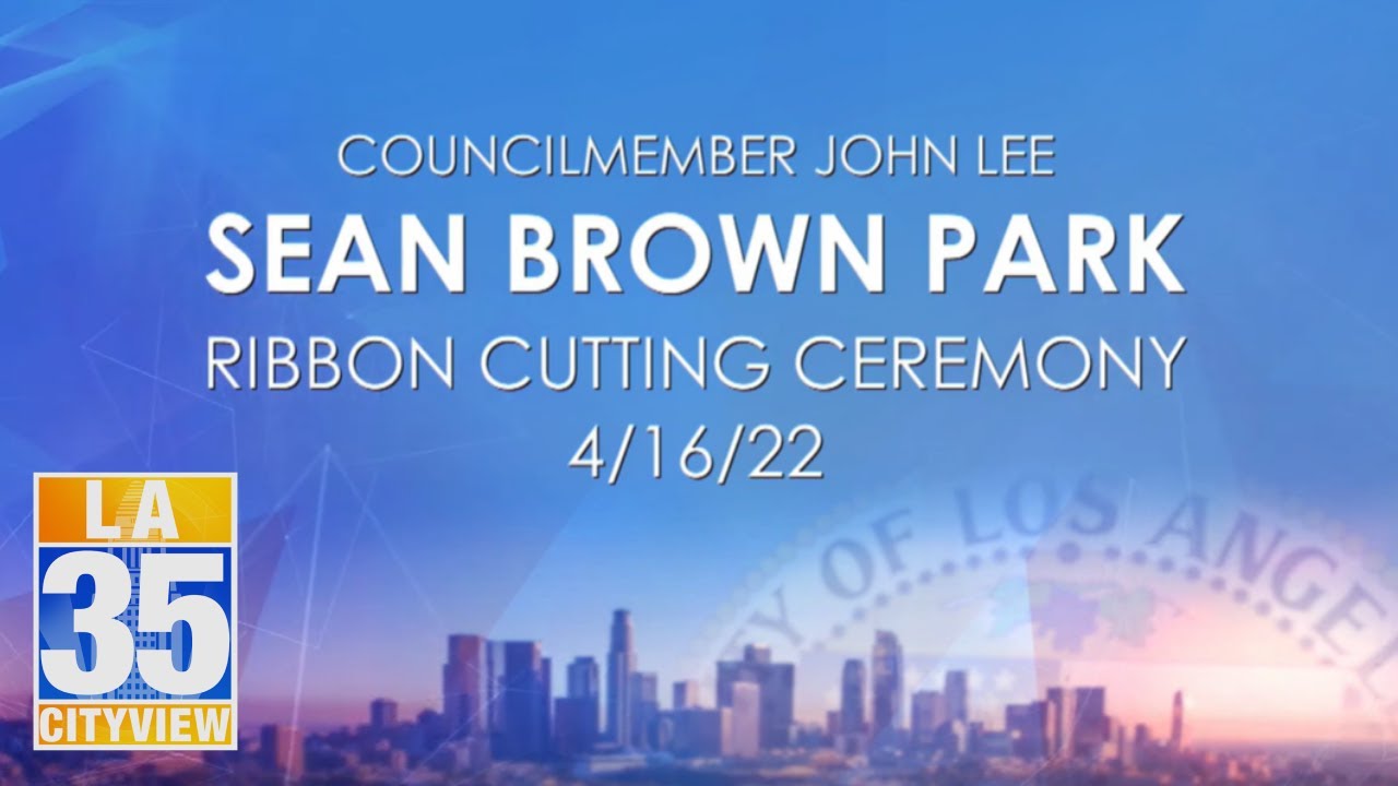 Sean Brown Park Ribbon Cutting Ceremony 4/16/22 - YouTube