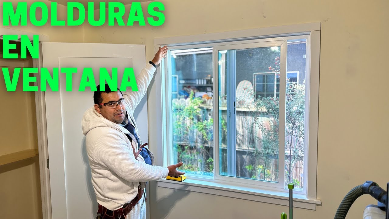 COMO HACER EL MARCO EN UNA VENTANA (PASO A PASO) - YouTube