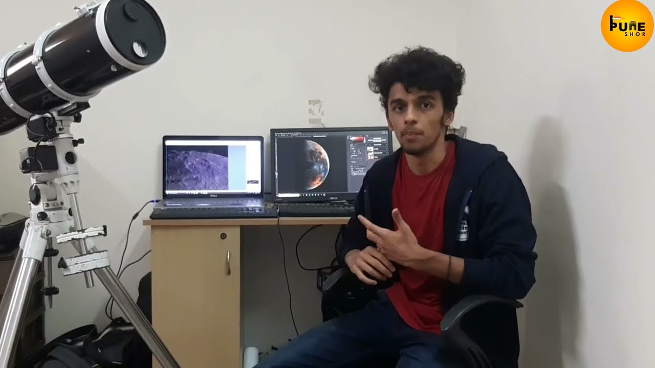 16-year-old Pune Boy Prathamesh Jaju took 50,000 pics of the moon - YouTube