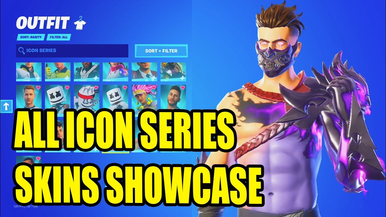 All Icon Series Skins In Fortnite Youtube