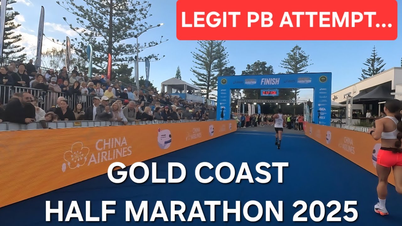 GC Half Marathon 2025 - PB attempt 🤞 - YouTube