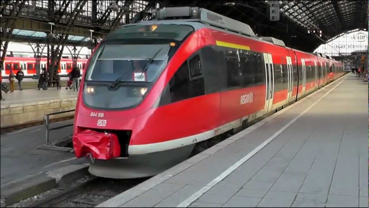644 516@644 053, BomBardier Talent depart gare de Cologne, 1 avril 2013 ...