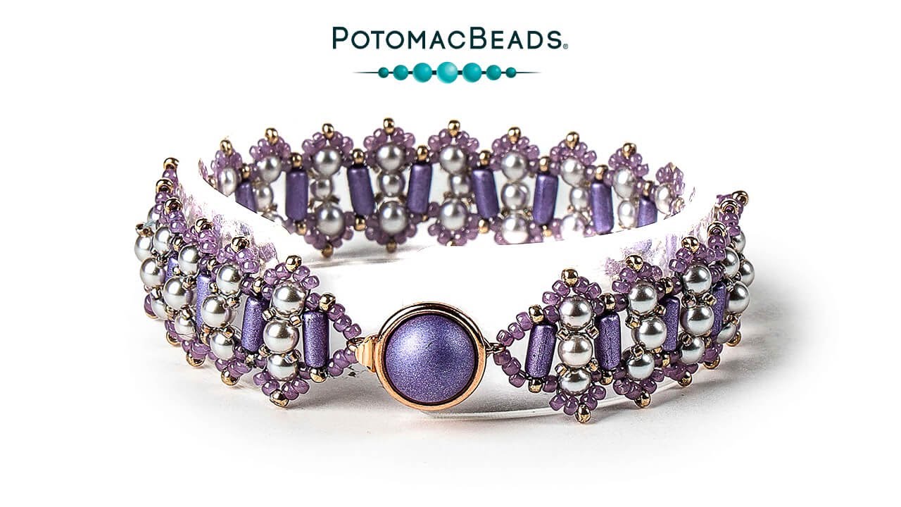 Pearl Ladder Bracelet - DIY Jewelry Making Tutorial by PotomacBeads ...