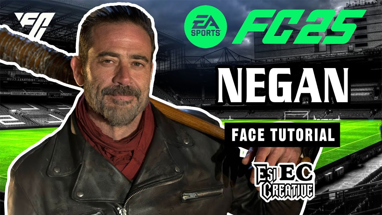 Negan face tutorial creation EA FC 25.The previous video had a problem ...