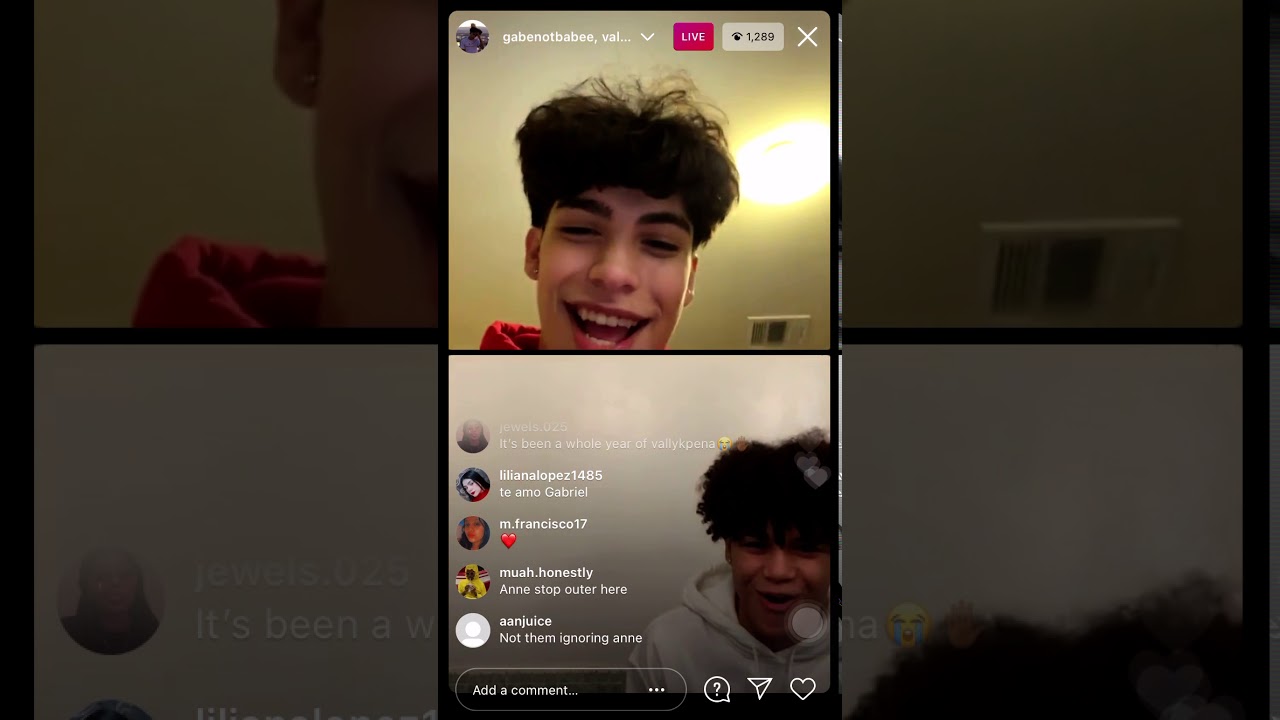 vallyk pena instagram live with gabe - YouTube
