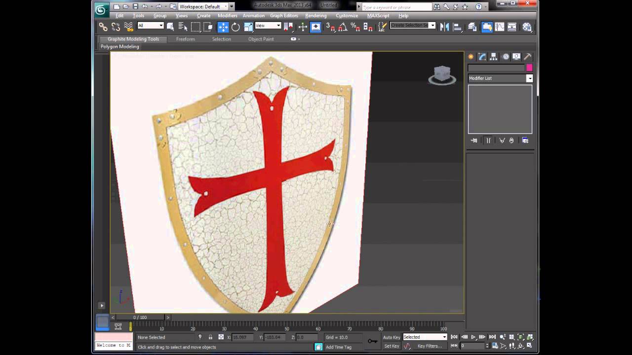 3ds Max Tutorial Part 14: Modelling a shield - YouTube