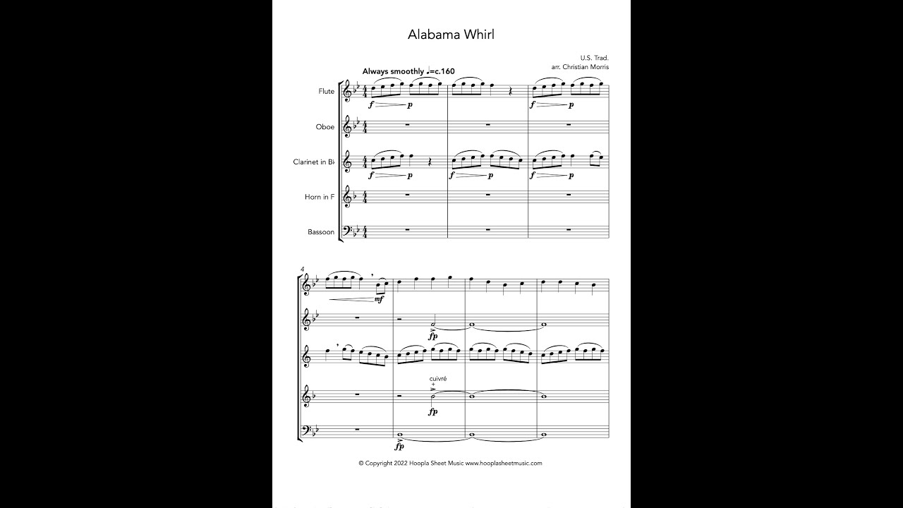 Alabama Whirl (Oh Susanna!) (Wind Quintet) - YouTube Music