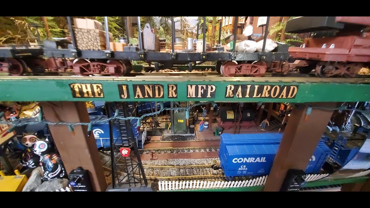 The J & R MFP Indoor Garden Railroad 2020 G Scale Gartenbahn - YouTube