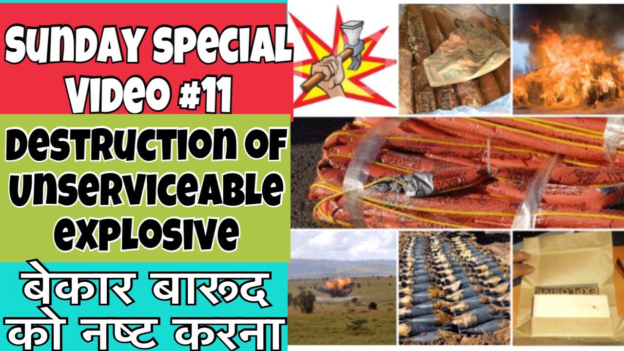 Destruction of waste explosive || Sunday special video || 11 || mining ...