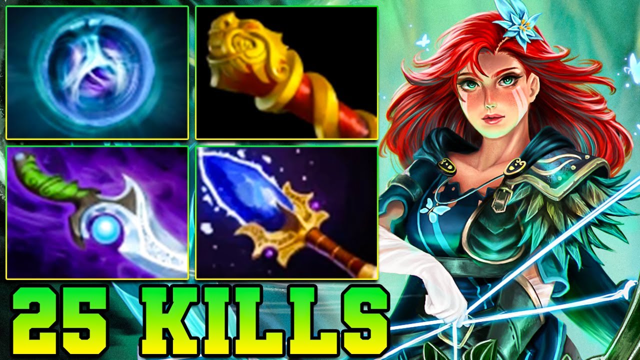 25 Kills Windranger Dota 2 !! Windranger Dota 2 Carry Mid Lane 7.39 ...
