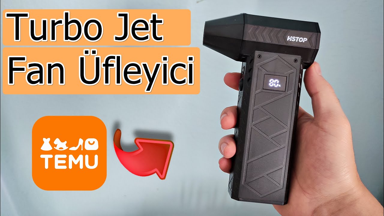 Temu'dan Aldığım Turbo Jet Fan Üfleyici | İnceleme - YouTube