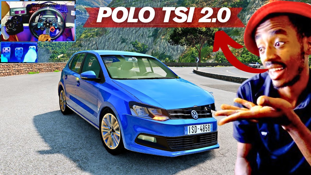 I crashed my VW POLO TSI in BeamNG Drive Mod : realistic gameplay - YouTube