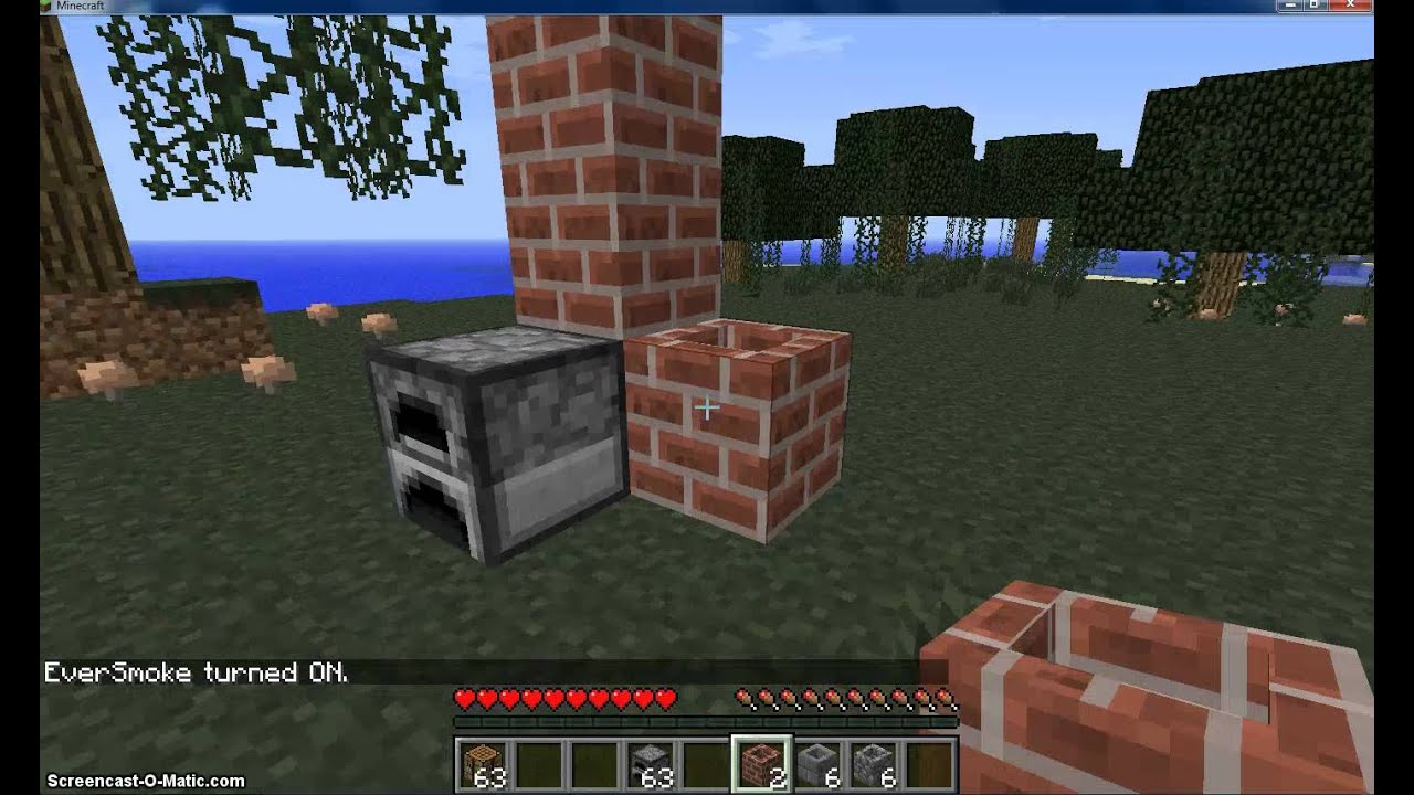 Minecraft Smoking Chimney Mod - YouTube