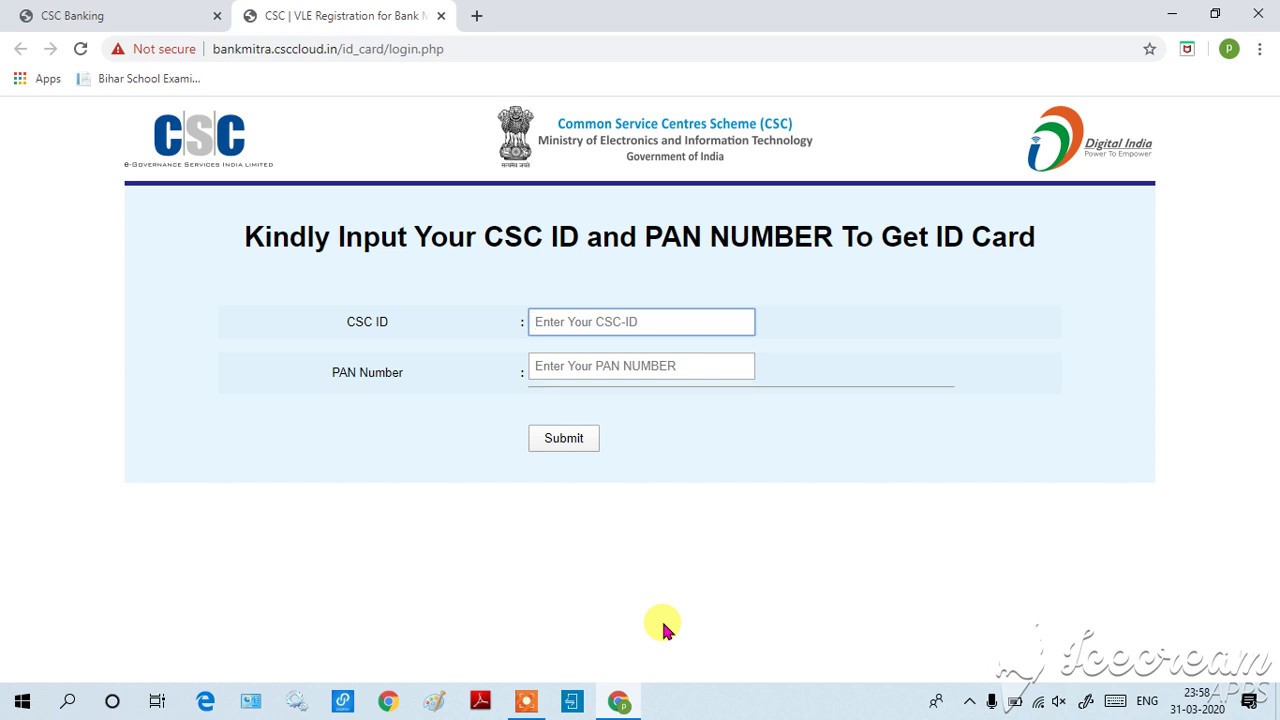 #CSC_ID_HDFC_CSP_BANK_BC_CSP_ID_CARD_DOWNLOAD , CSC VLE HDFC BANK MITRA ...