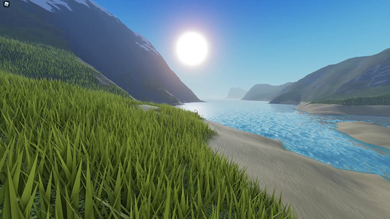 Grass With Snowy Mountain Tops - Roblox Infinite Terrain Plugin - YouTube