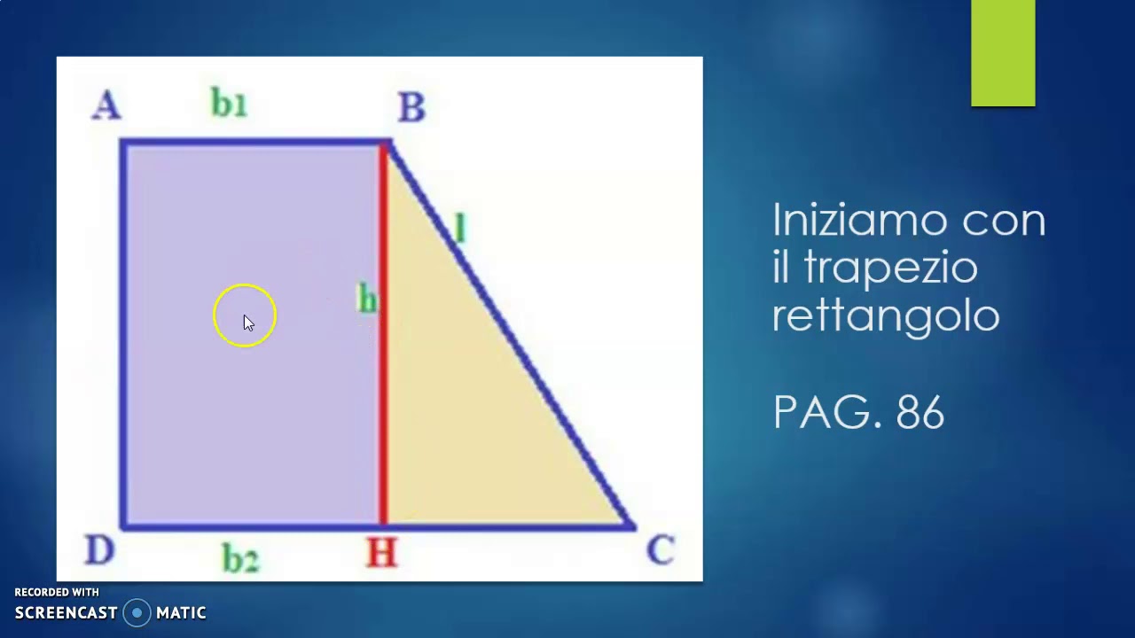 Teorema di Pitagora applicato al trapezio rettangolo - YouTube