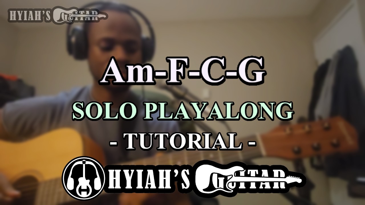 Am-F-C-G chord progression solo playalong | Guitar solo practice - YouTube