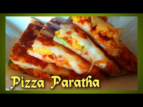 Chicken Pizza Paratha Recipe - YouTube