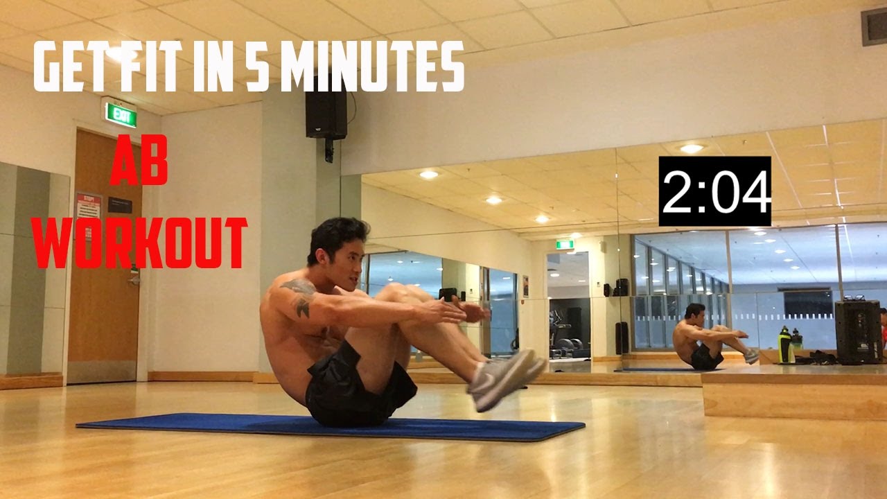 HOW TO GET FIT IN 5 MINUTES - AB BURNER WORKOUT - YouTube
