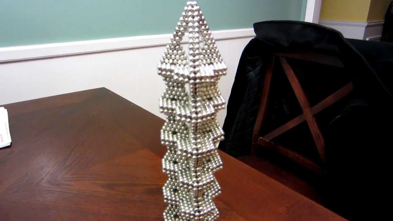 Buckyballs Hex Tower - YouTube