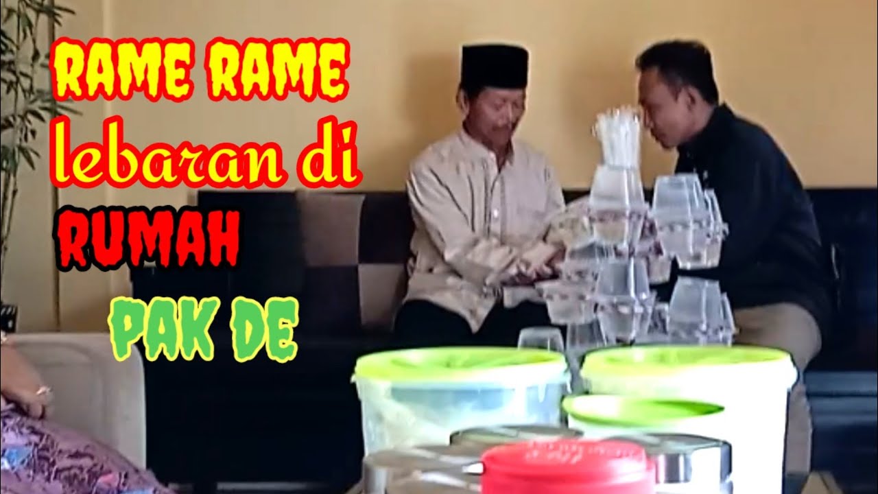 LEBARAN DI KAMPUNG NYA PAK DHE‼️serunya lebaran di rumah pak Dhe ...