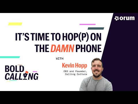 Kevin Hopp on the art and science of cold calling - YouTube