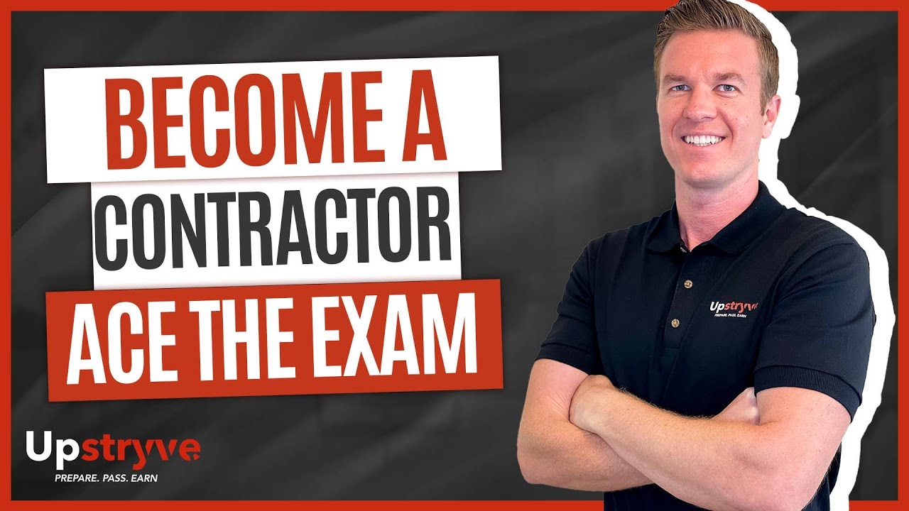 How to pass your contractor exam | Upstryve Ultimate Package - YouTube