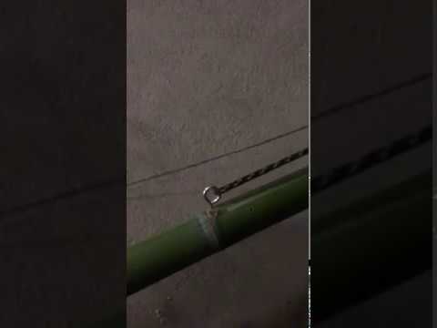 Bamboo outrigger set up - YouTube