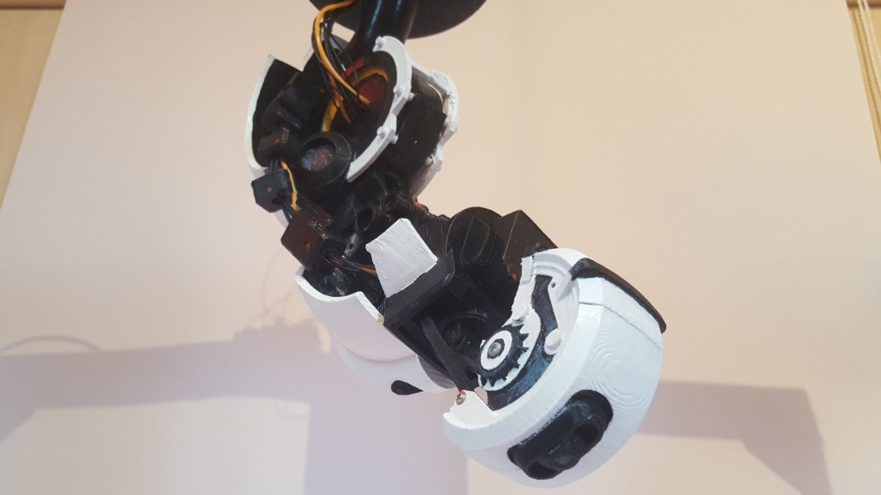 GLADOS lamp (from portal) complete body edit video - YouTube