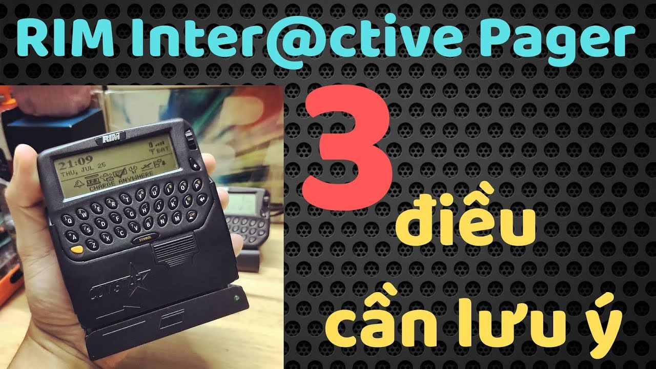 RIM BlackBerry Pager 850 950 962 & 3 điều cần lưu ý - YouTube
