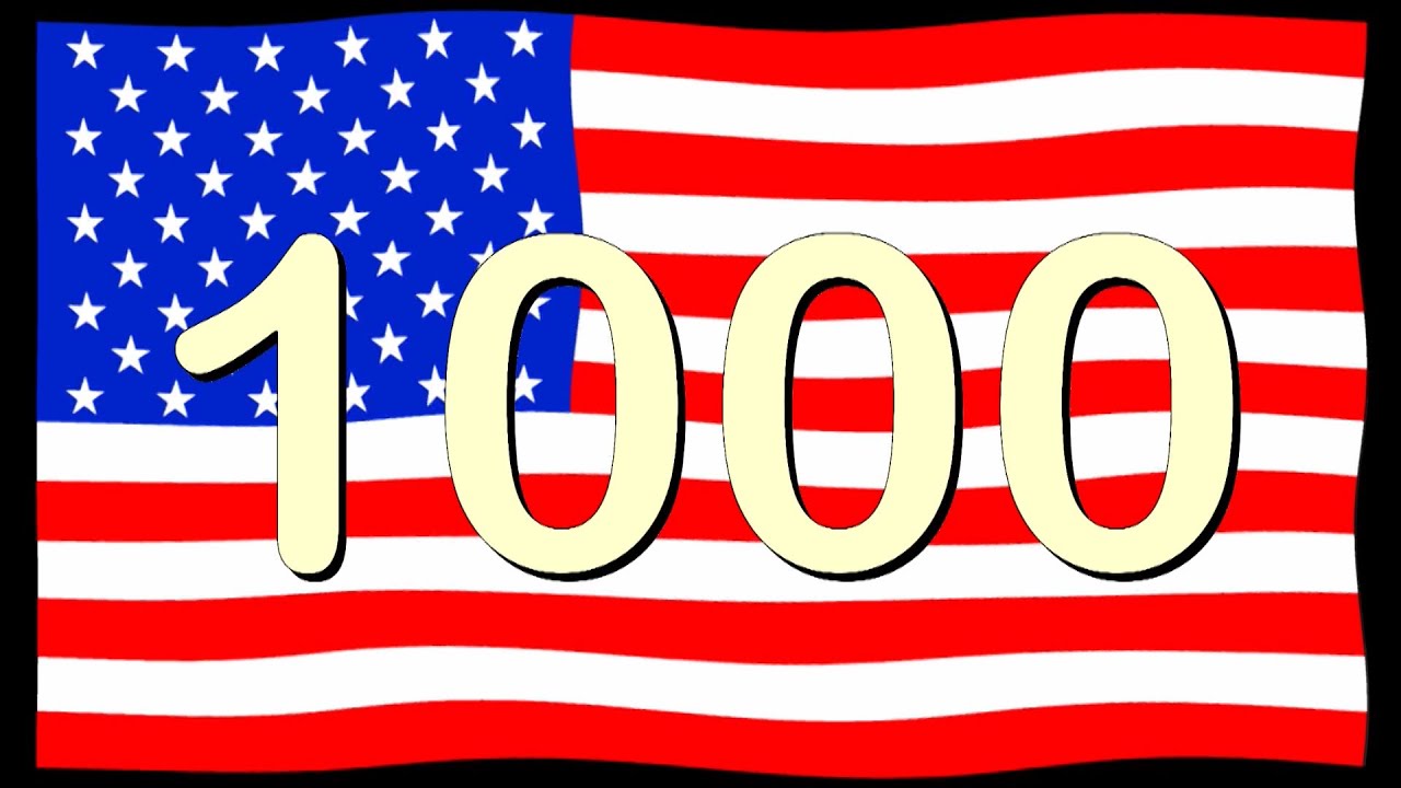 1000 Second US Flag Countdown - YouTube