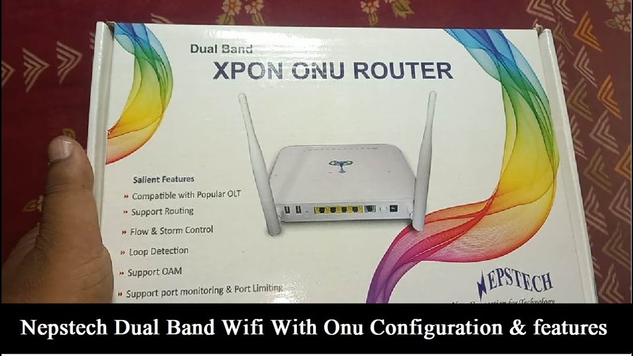Nepstech NTPL XPON2GEACV Dual Band Wi Fi I With Onu Configuration And ...