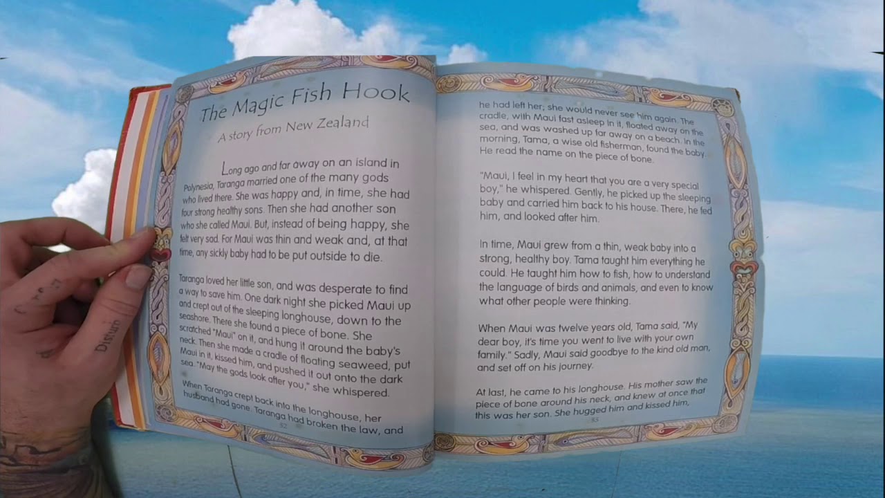 The Magic Fish Hook | Read Aloud | New Zealand | Legend | Art ...