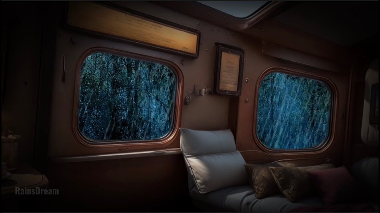 Take a Virtual Train Ride with Soothing Rain Sounds for Sleep, reduce ...
