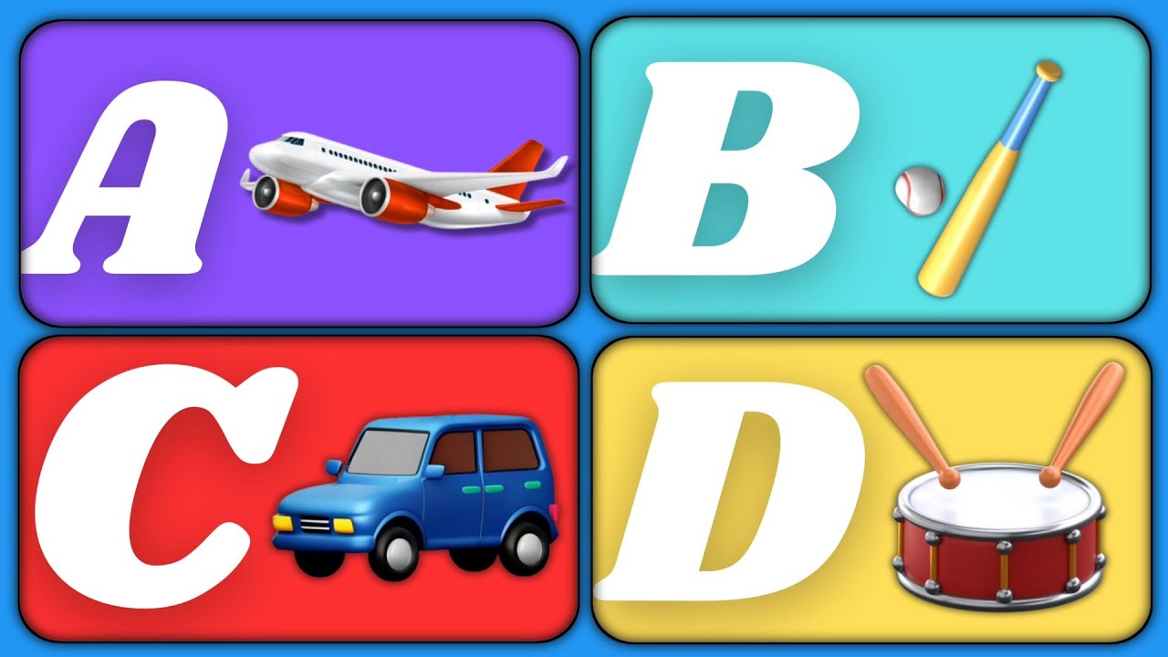 abcd song | abcd | a for airplane | b for baseball - YouTube