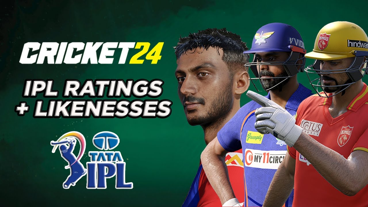 CRICKET 24 | PLAYER RATINGS + LIKENESSES FOR ALL IPL LICENSED TEAMS ...