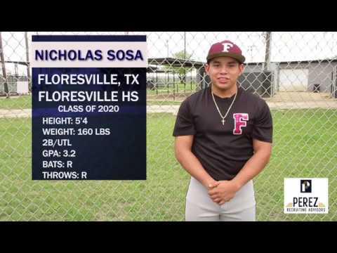 Nicholas Sosa - 2B/UTL - Class of 2020 - YouTube