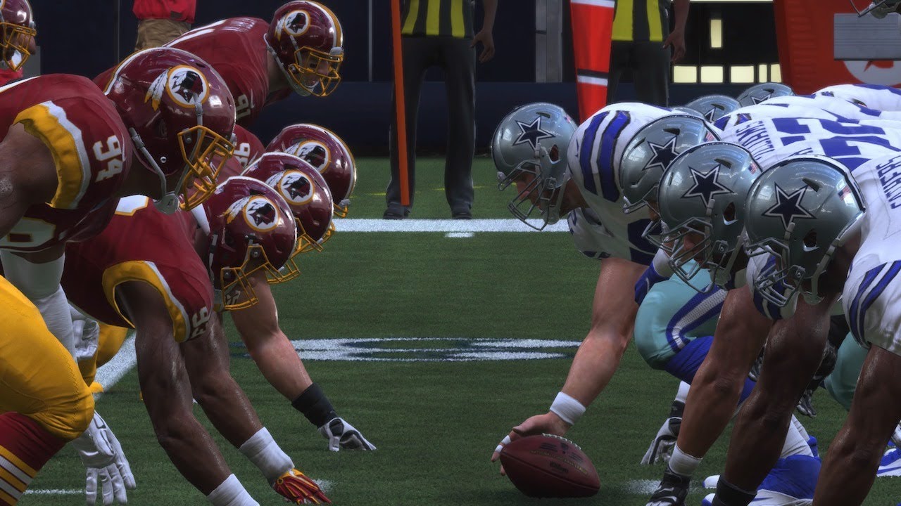 Madden 19 Cowboys vs Redskins | All Madden Gameplay | CPU vs CPU ...