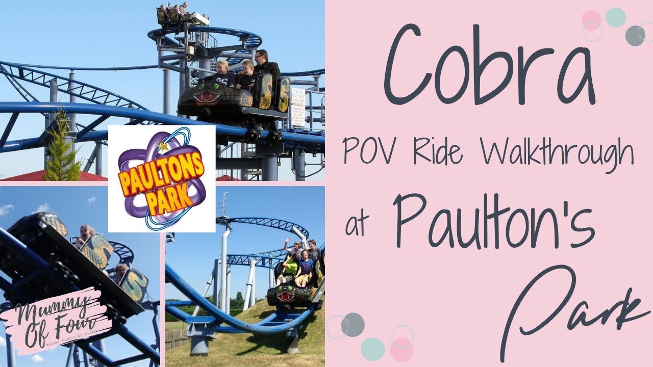 PAULTONS PARK COBRA ROLLER COASTER POV RIDE WALKTHROUGH | AD | MUMMY OF ...