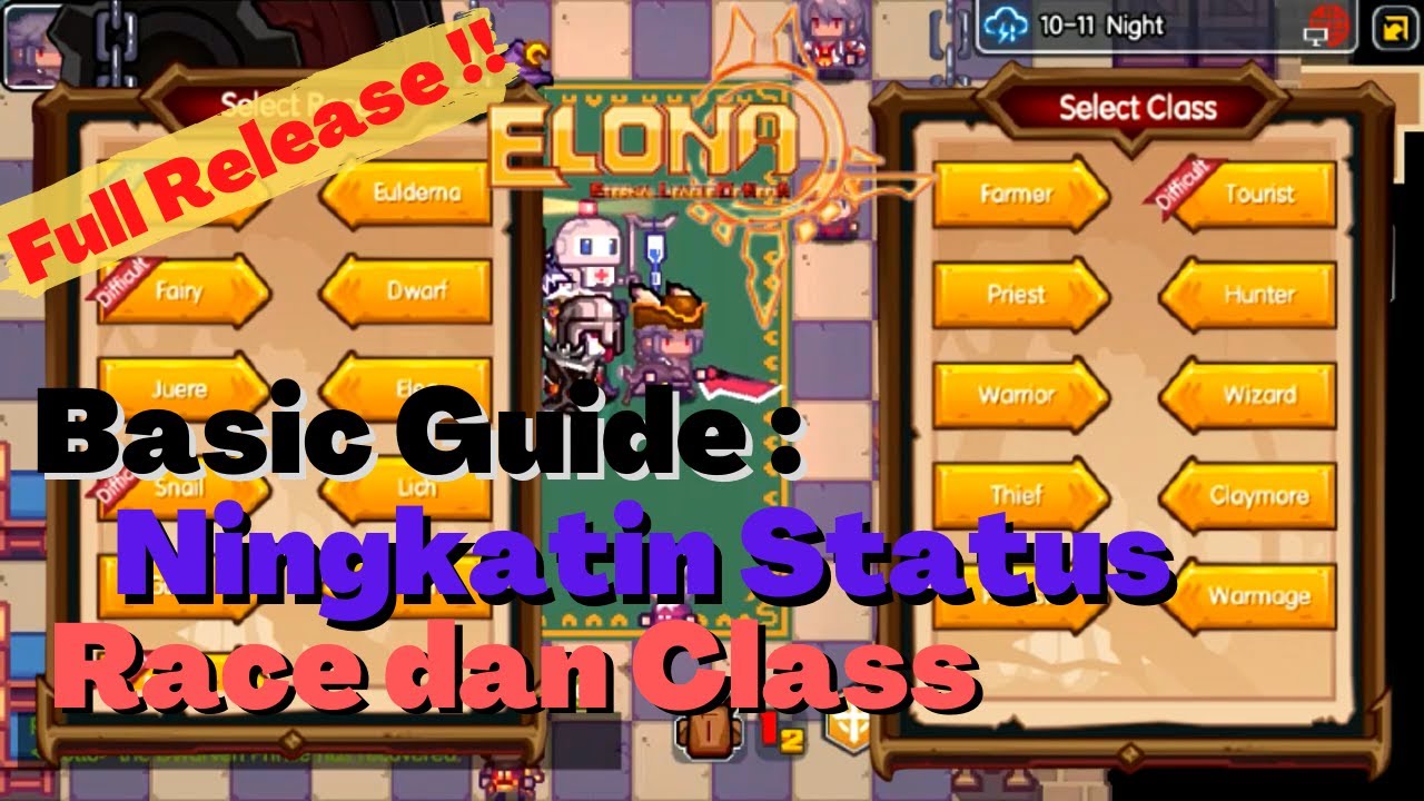 Basic Guide Status Race dan Class - Elona Mobile Indonesia [ Android ...