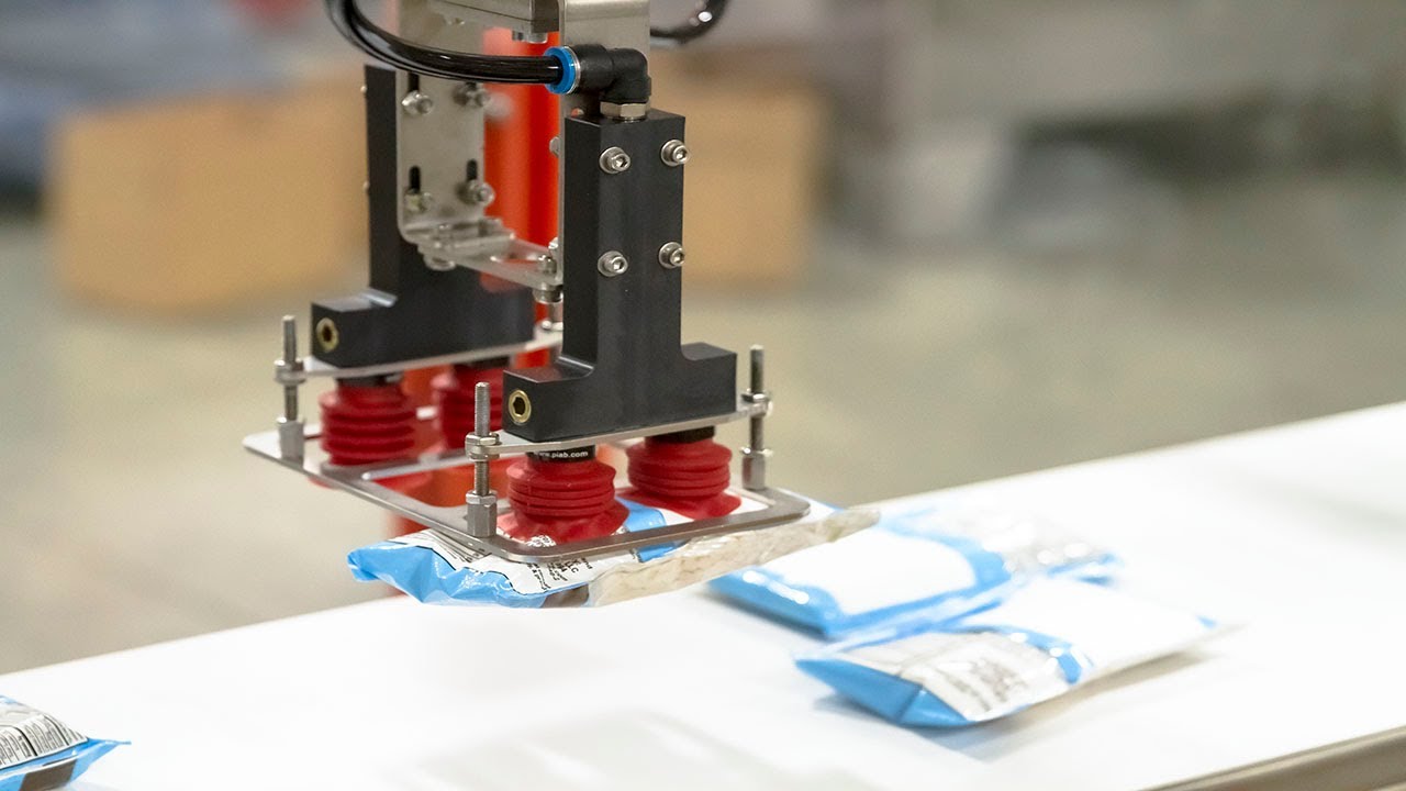 Delta Case Packer - Flash Frozen Ice Cream Pouches - YouTube