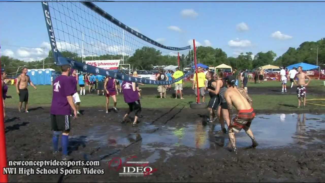 Hobart Indiana Jaycees 4th Annual Mud Volleyball Tournament - YouTube