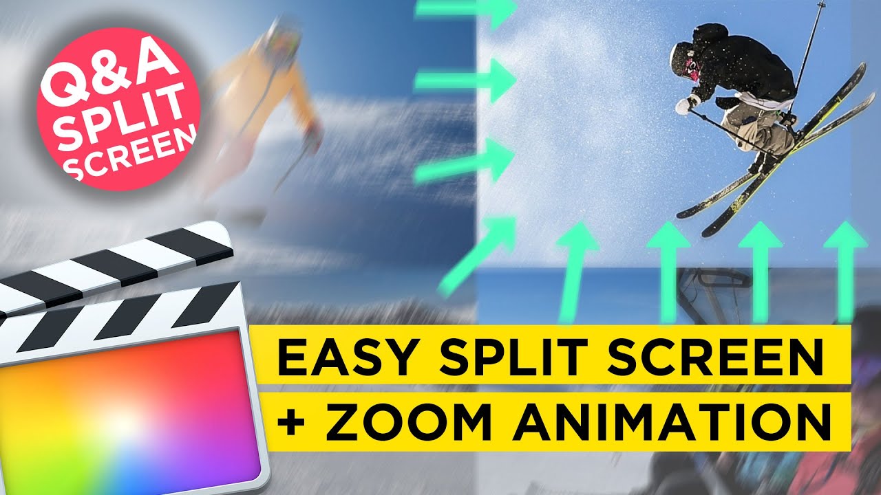 SPLIT SCREEN & ZOOM in Final Cut Pro X [Q&A - ANIMATION TIP] - YouTube