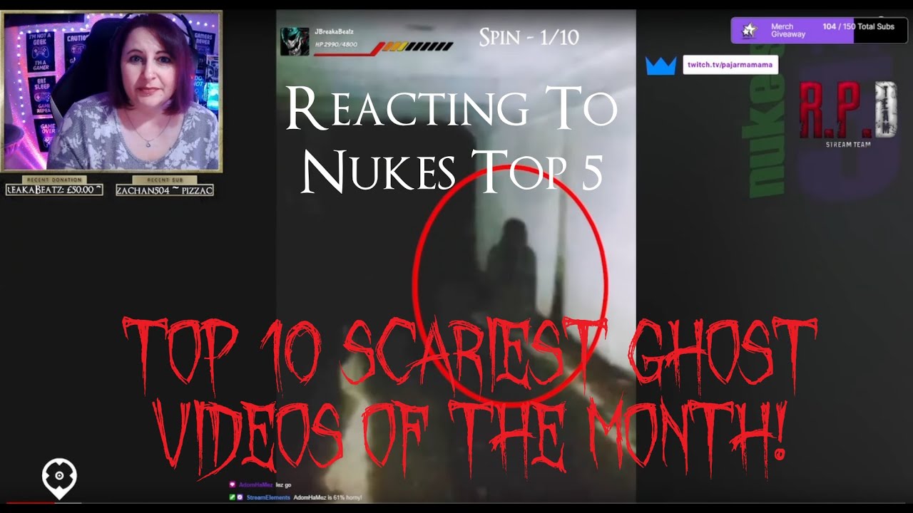Reacting To Nukes Top 5 Top 10 Scariest Ghost Videos Of The Month