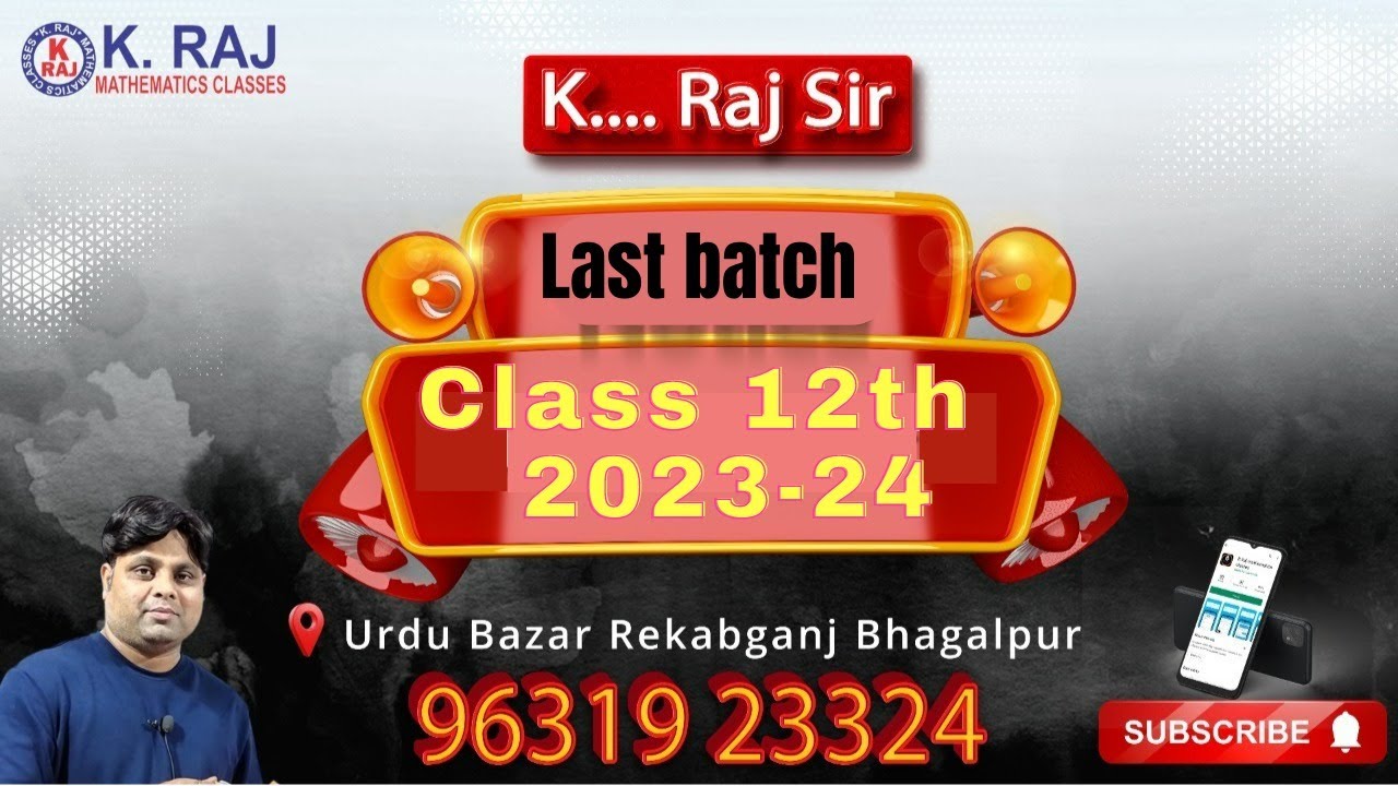 LAST BATCH FOR 12TH ( 2023-24 ) - YouTube