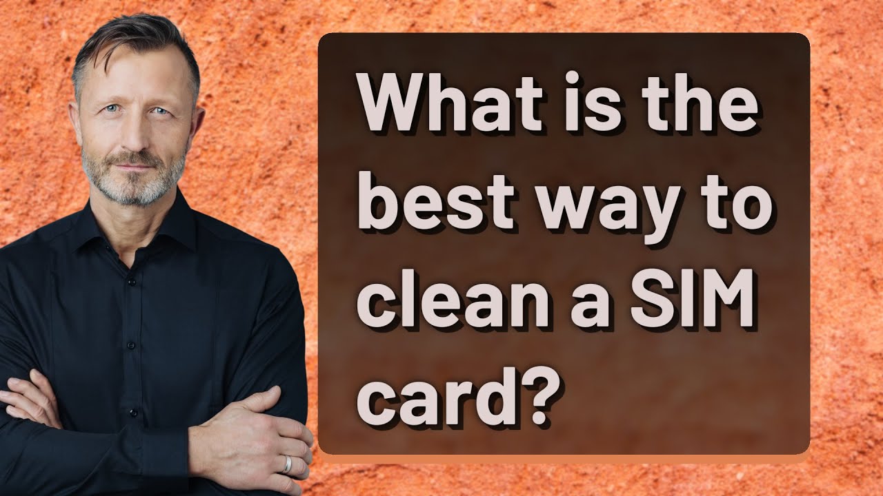 What is the best way to clean a SIM card? - YouTube