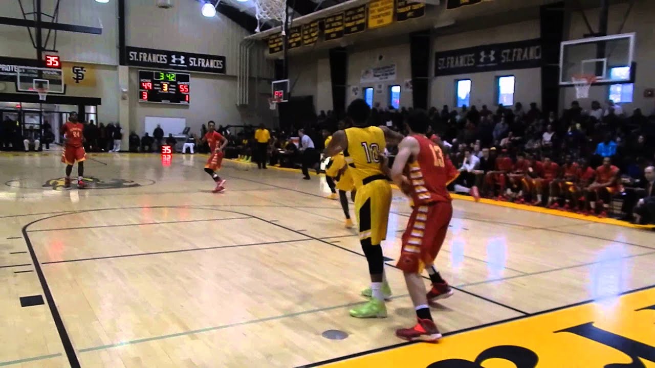 Robinson basket Calvert Hall/St. Frances basketball 1/12/14 - YouTube