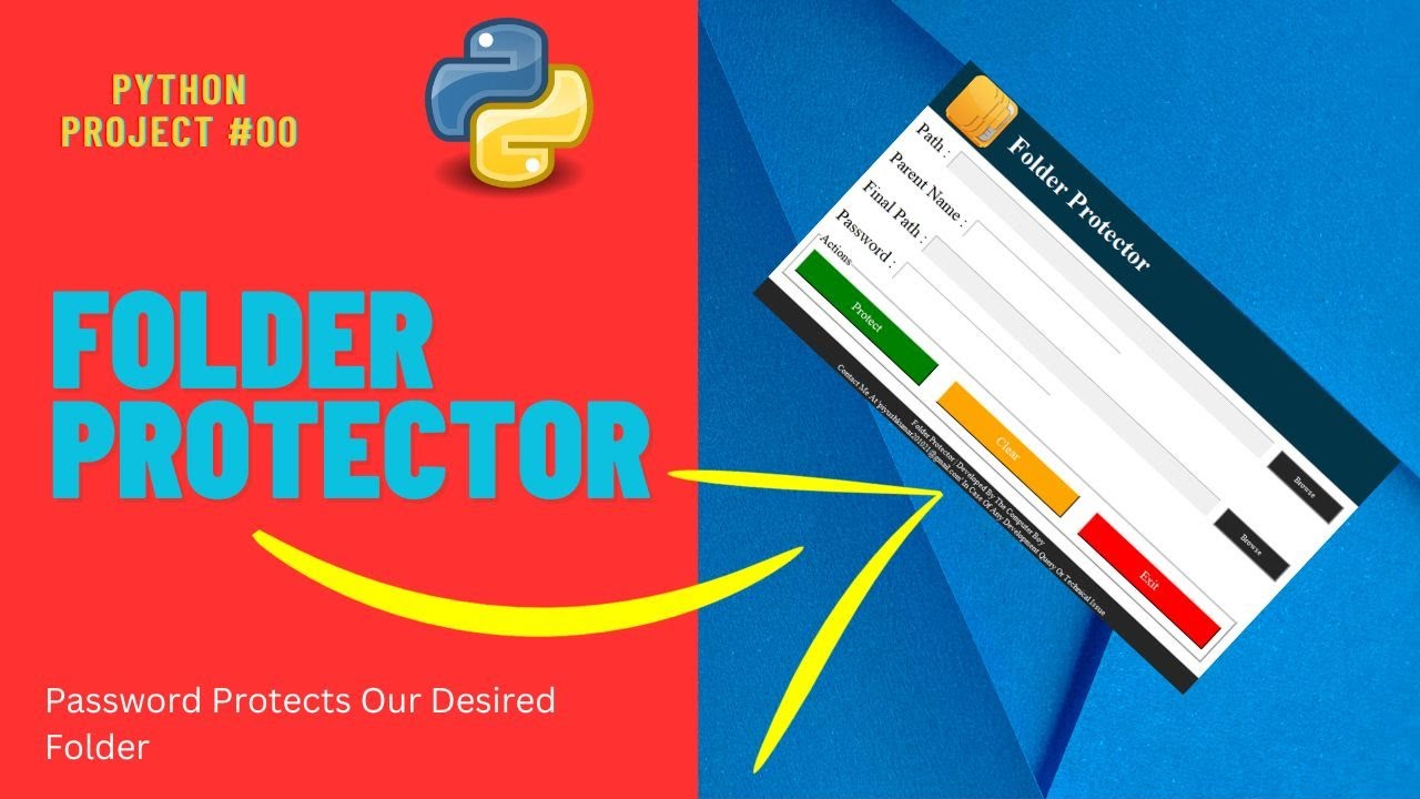 Overview Of My New Project (GUI) Folder Protector | The Computer Boy ...