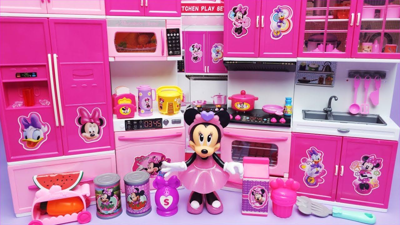 Disney Minnie Mouse Kitchen Set Satisfying with Unboxing Compilation ...