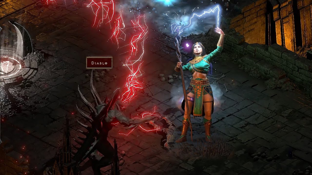 Diablo Clone vs Blizz Sorc 2 season Diablo Resurrected - YouTube